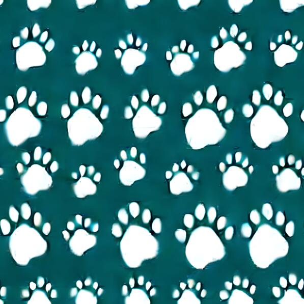Download Blue background with white dog paw print pattern Patterns ...