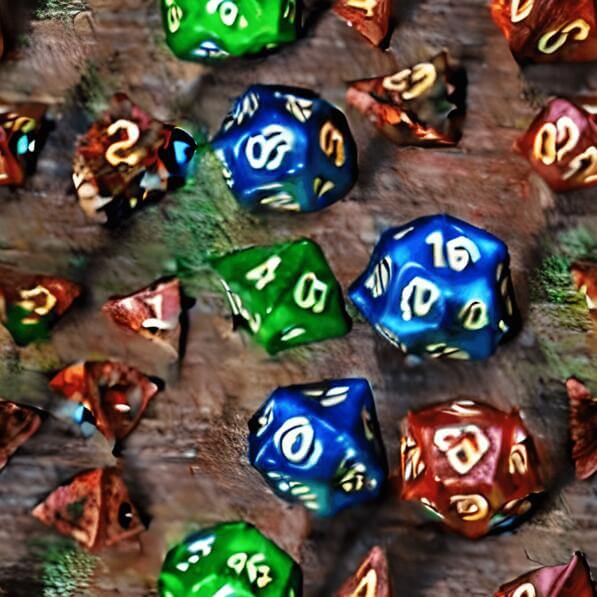 Download Collection of Colorful Dice for Tabletop Games Patterns Online ...