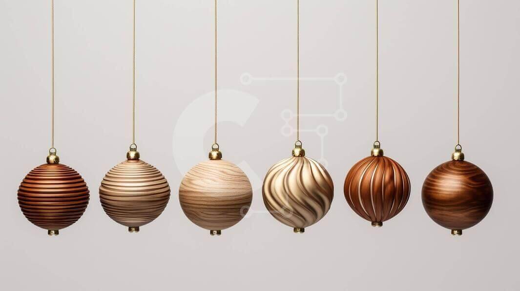 Rustic Wooden Ornaments for Various Occasions stock photo | Creative ...