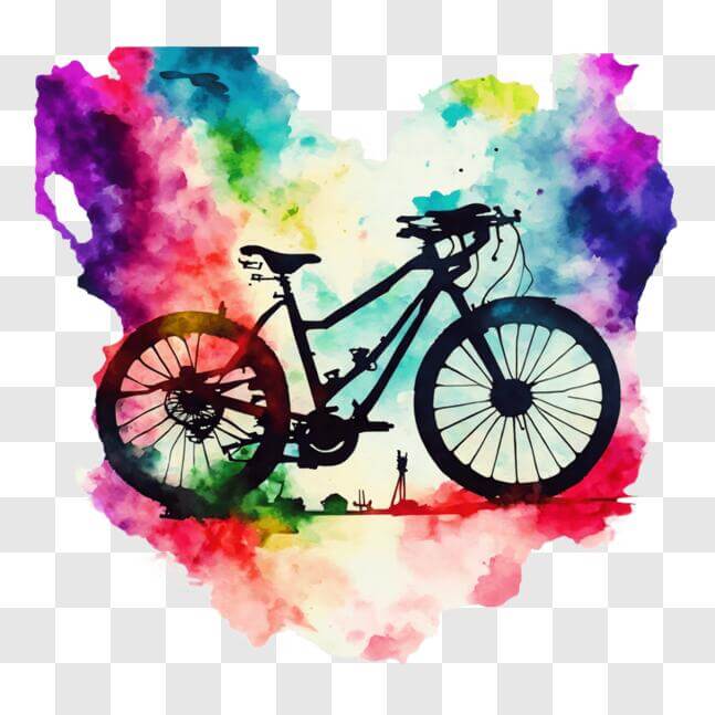 Download Bicycle on Ohio State Map with Colorful Background PNGs Online ...