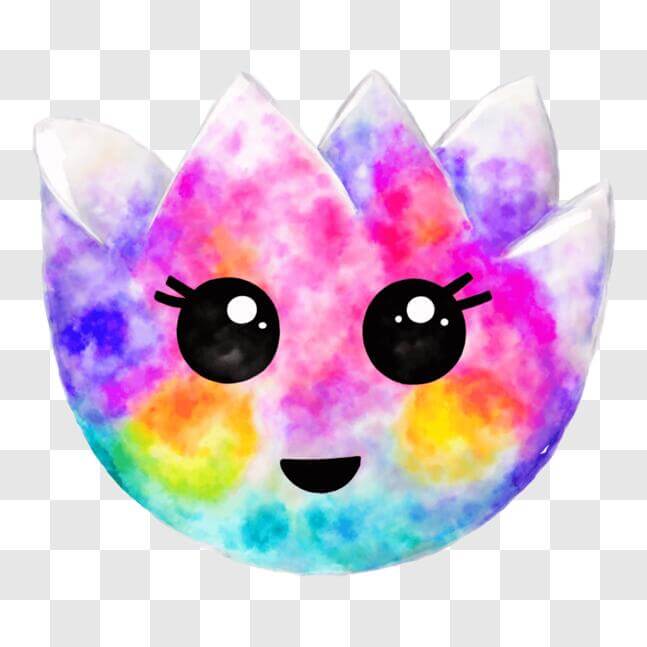 Descarga Emoji de Flor Colorida con Cara Sonriente y Ojos PNGs En Línea ...