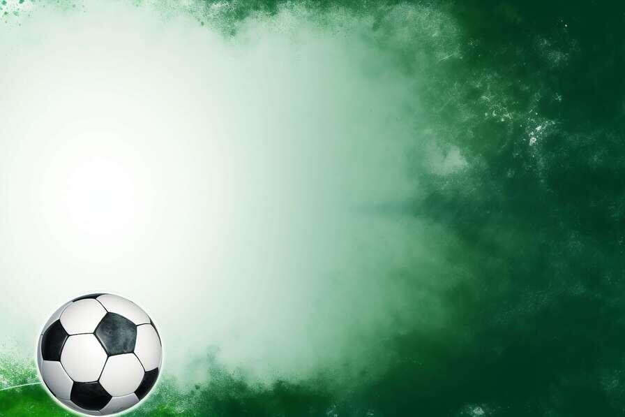 Download Soccer Ball on Abstract Green Background Backgrounds Online ...