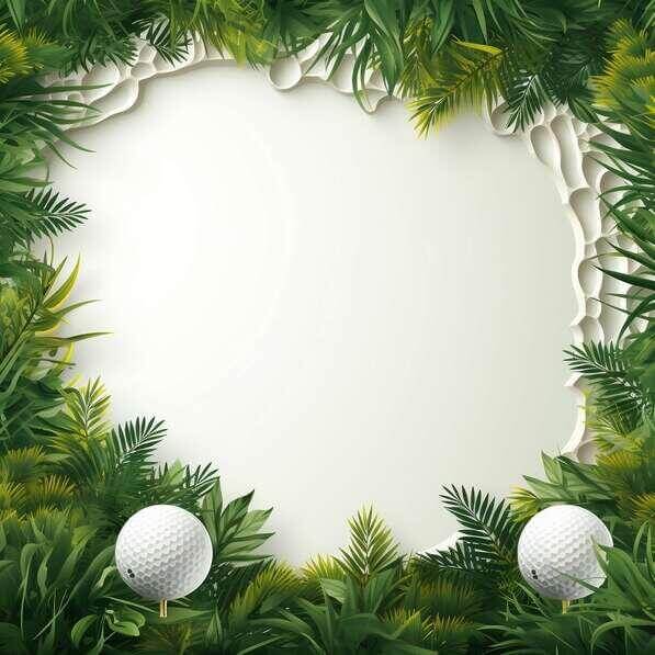 Download Sports and Recreation Invitation Card Design with Golf Balls ...