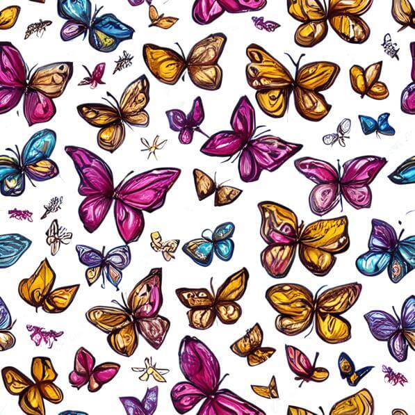 Download Colorful Butterfly Seamless Pattern Patterns Online - Creative ...