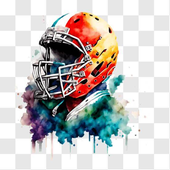 Download Watercolor Painting of an NFL Football Player PNGs Online ...