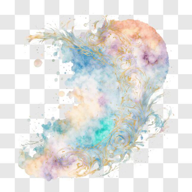 Download Abstract Watercolor Painting with Colorful Splash of Water ...