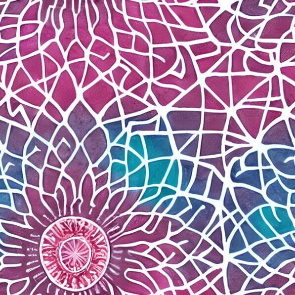 Download Colorful Floral Pattern in Blue, Purple, and Pink Tones ...