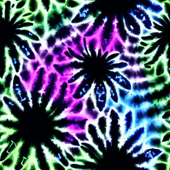 Download Colorful Tie-Dye Pattern with Floating Flowers Patterns Online ...