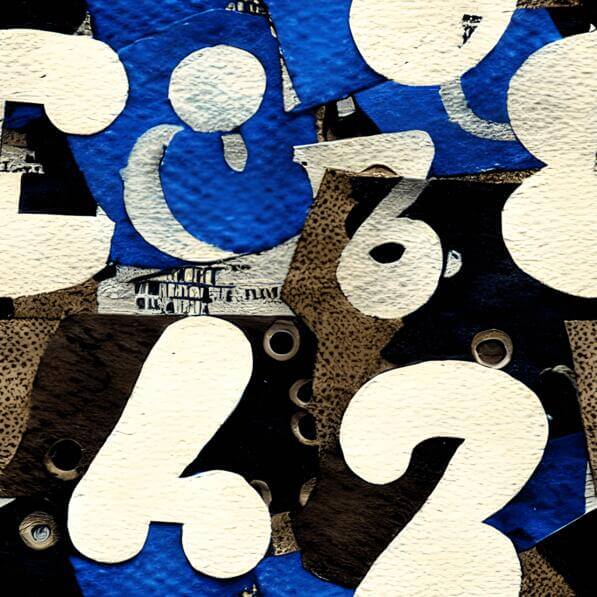 Download Abstract Collage of Numbers in Various Shapes and Sizes ...