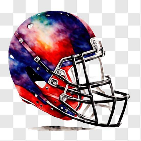 Download Colorful Football Helmet on Black Background PNGs Online ...