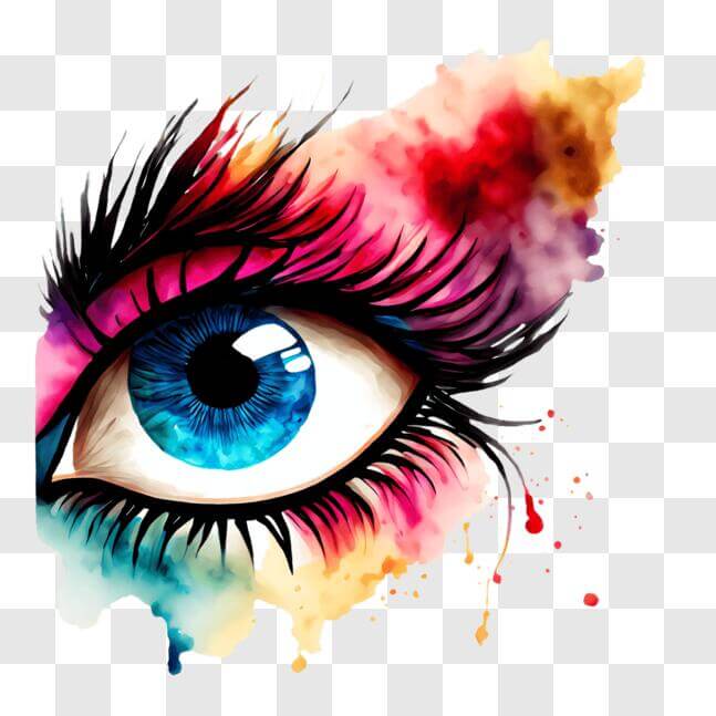 Download Eye with Colorful Design PNGs Online - Creative Fabrica