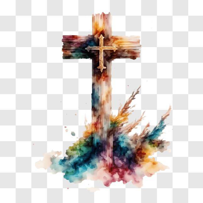 Download Watercolor Cross - Religious Symbol and Inspirational Art PNGs ...