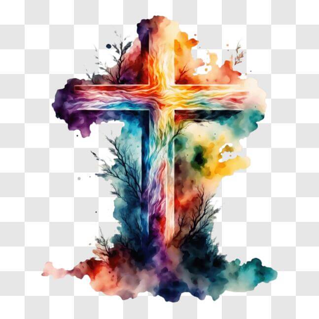 colourful cross