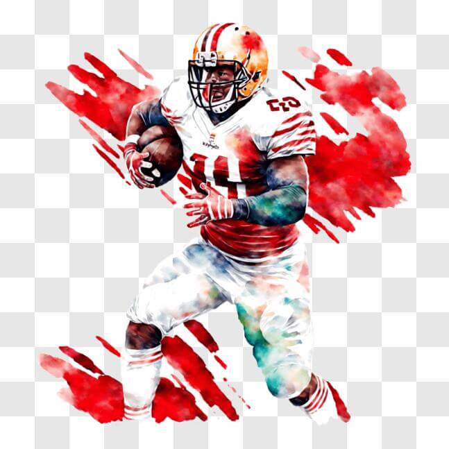 Download Football Player Running with Ball in San Francisco 49ers ...