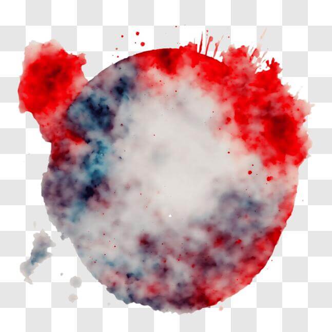 Download Abstract Red, White, and Blue Paint Splatter PNGs Online ...