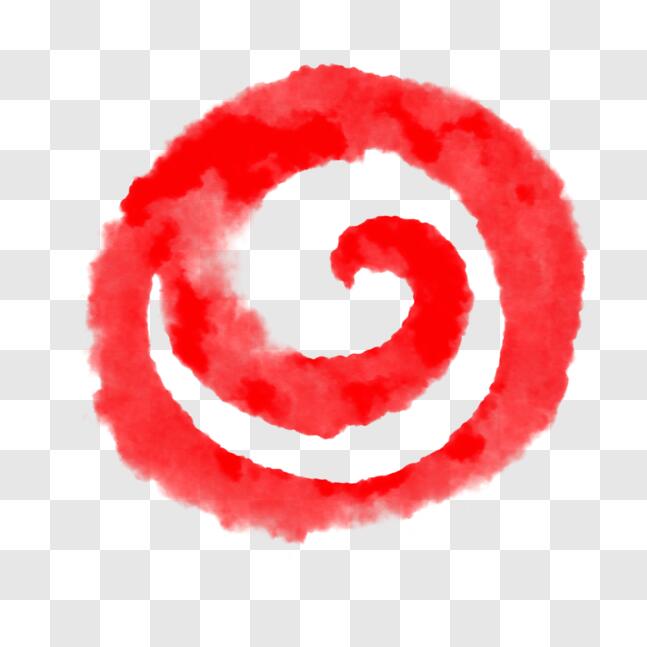 Download Abstract Red Spiral Symbol on Black Background PNGs Online ...