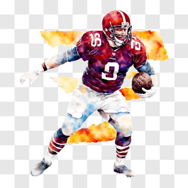 Download Football Player Running Towards the Camera PNGs Online ...