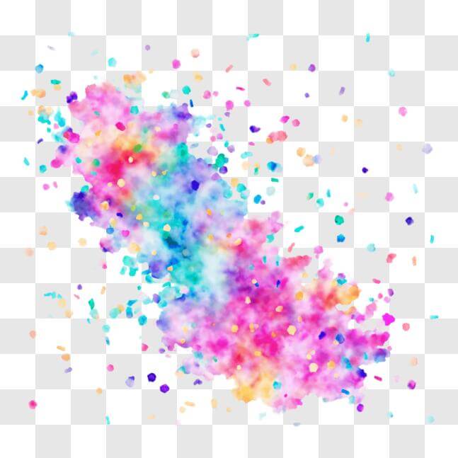 Download Colorful Confetti Splash PNGs Online - Creative Fabrica