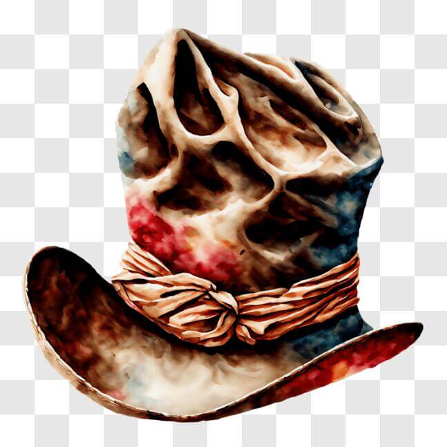Download Unique Skull-shaped Top Hat with Intricate Colors and Patterns ...