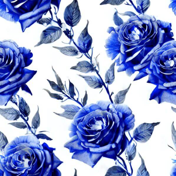 Download Blue Watercolor Roses Seamless Pattern Patterns Online ...
