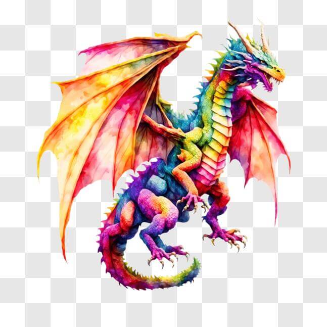 Download Colorful Dragon Ornament or Decoration PNGs Online - Creative ...
