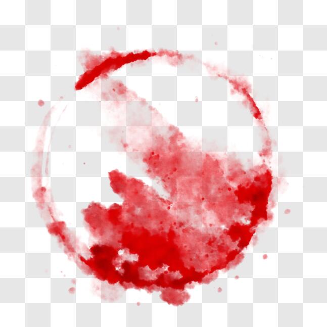 Download Red Paint Splashed Circle Logo PNGs Online - Creative Fabrica