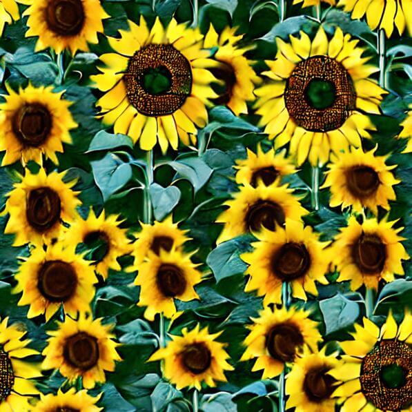 Download Field of Sunflowers with Vibrant Colors and Patterns Patterns ...