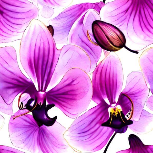 Download Purple Orchid Flower Seamless Pattern Patterns Online ...