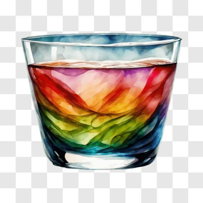 Download Colorful Glass of Beverage - Delicious and Vibrant Drink PNGs ...