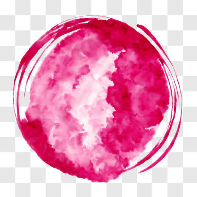 Download Pink Watercolor Circle Abstract Design Element PNGs Online ...