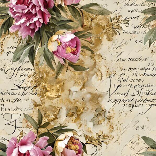 Download Seamless Floral Pattern with Pink Flowers, Green Leaves, and ...