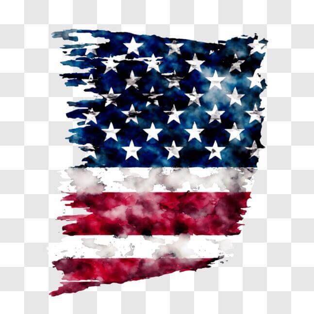 Descarga Bandera estadounidense rasgada sobre fondo negro con letras ...