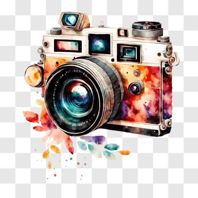 Download Colorful Floral Camera for Capturing Memories and Artistic ...