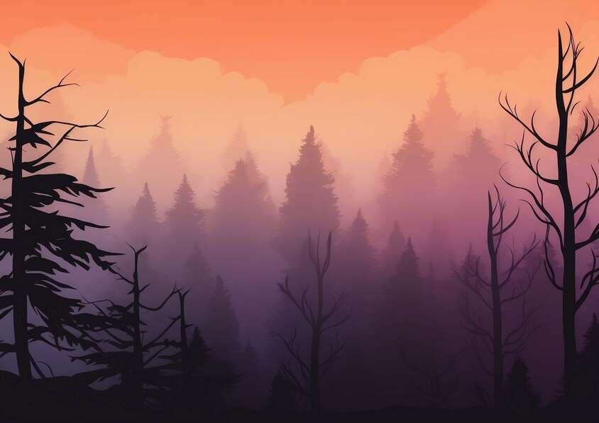 Download Beautiful Forest Sunset Wallpaper Backgrounds Online ...