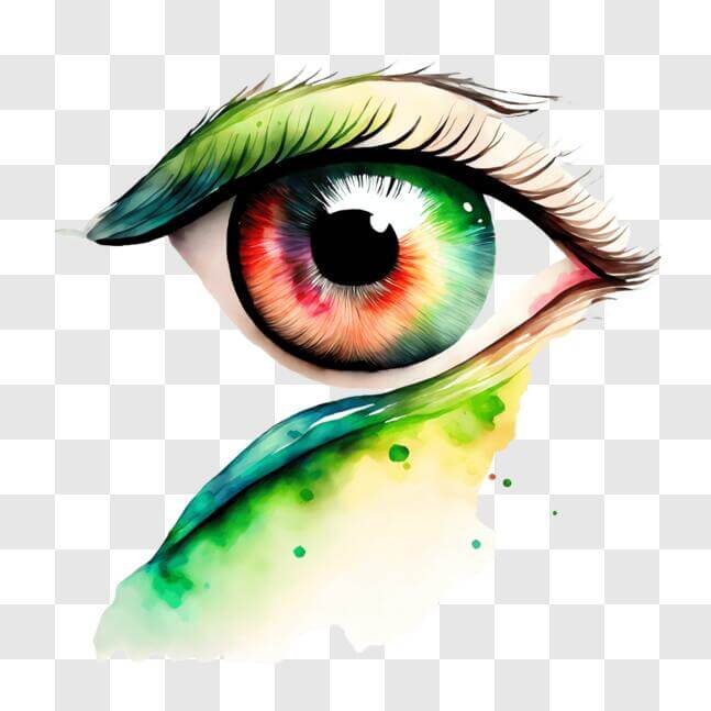 Download Colorful Abstract Eye Art PNGs Online - Creative Fabrica