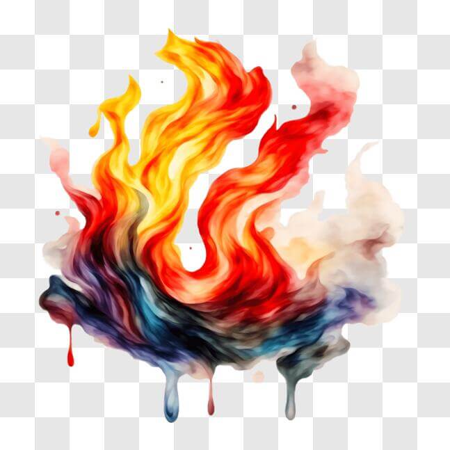 Download Colorful Fire Splash Abstract Background PNGs Online ...