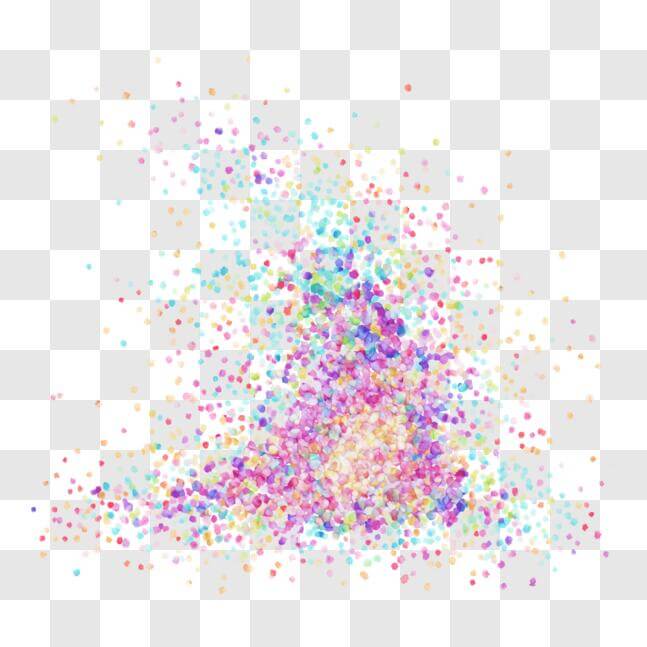 Download Colorful Confetti or Sprinkles on a Black Background PNGs ...
