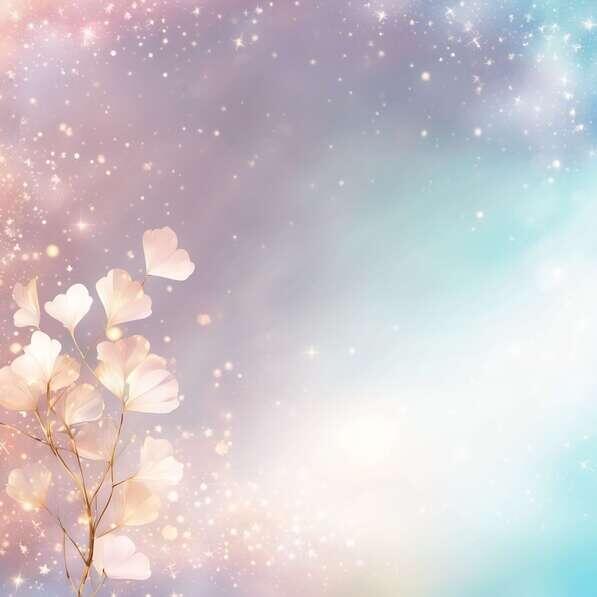 Download Elegant Pink, Purple, and Blue Background with White Flowers ...