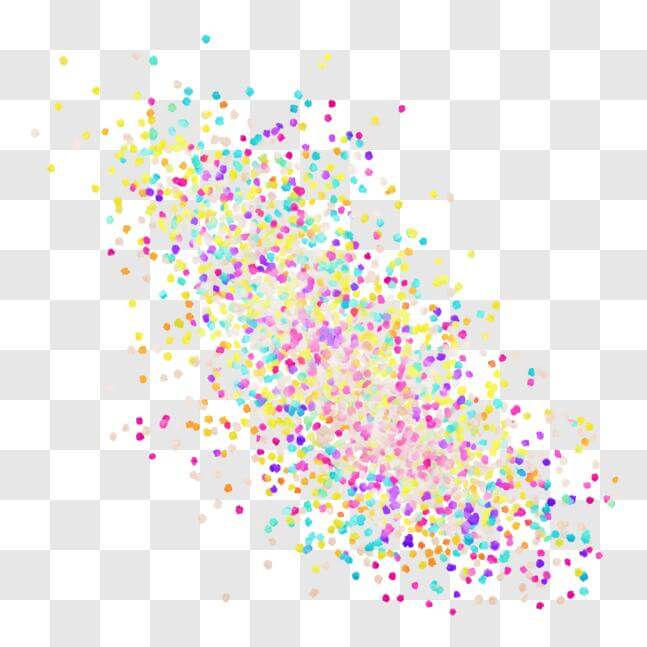 Download Colorful Confetti Explosion on Black Background PNGs Online ...