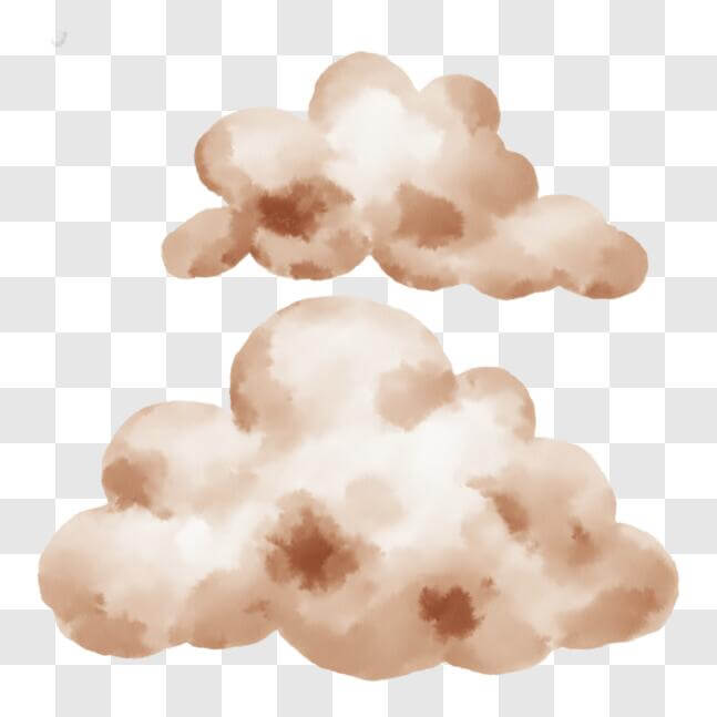 Download Brown and Beige Clouds Floating in the Air PNGs Online ...