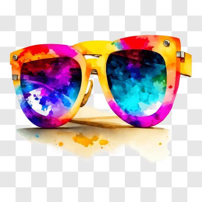 Download Colorful Sunglasses for Fashion and UV Protection PNGs Online ...