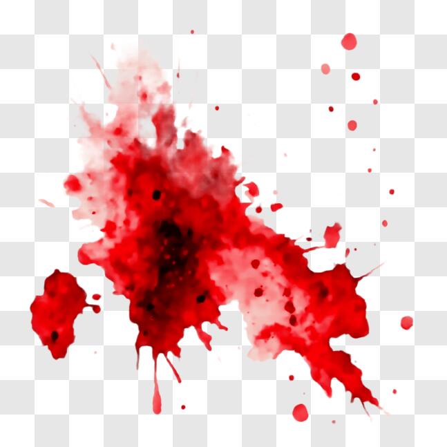 Download Abstract Red Blood Splatter Illustration PNGs Online ...
