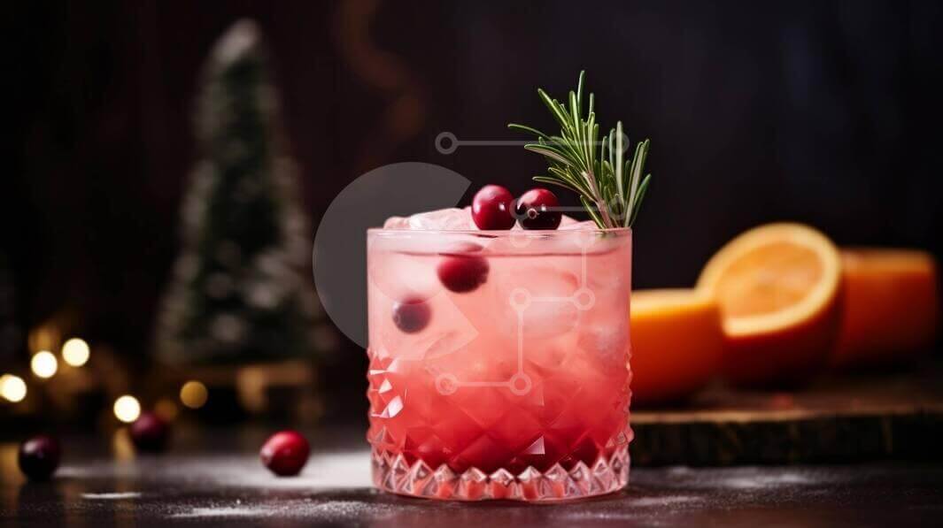 Delicious Pink Cocktail for the Holiday Season stock photo | Creative ...