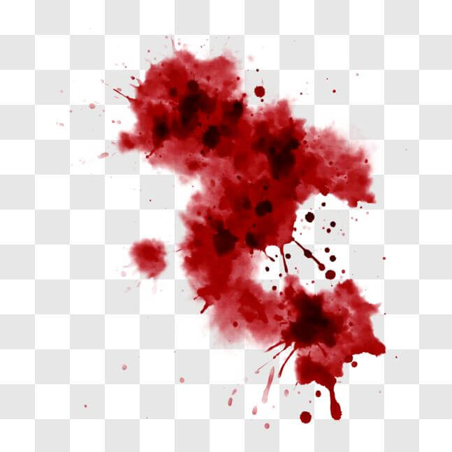 Download Red Blood Splash - Artistic or Decorative Element PNGs Online ...