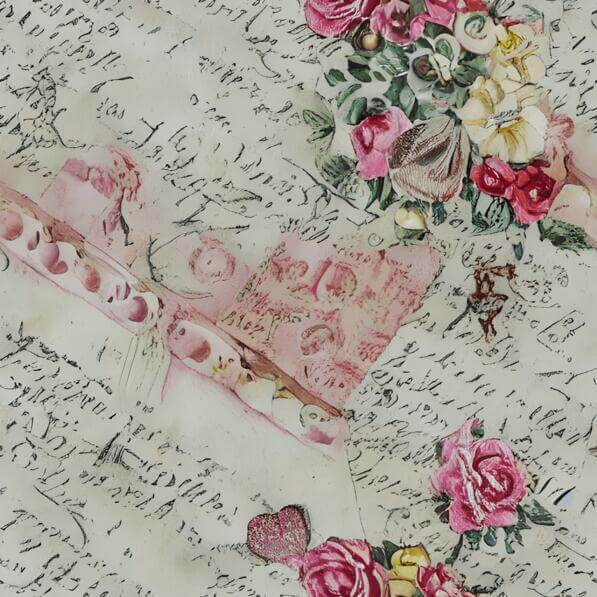 Download Floral Paper with Handwritten Text and Embellishments Patterns ...