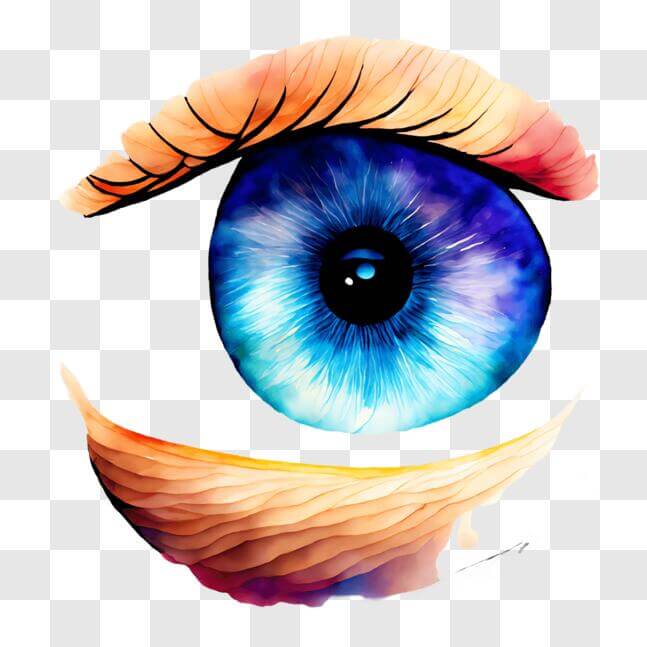 Download Colorful Abstract Eye Design PNGs Online - Creative Fabrica