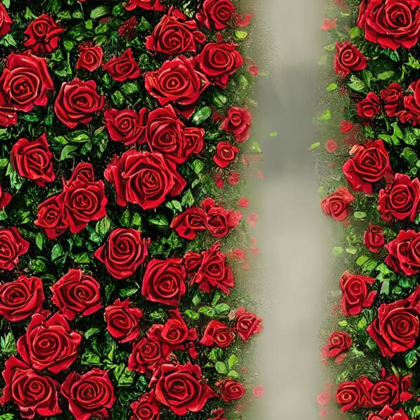 Download Large Wall of Red Roses Patterns Online - Creative Fabrica