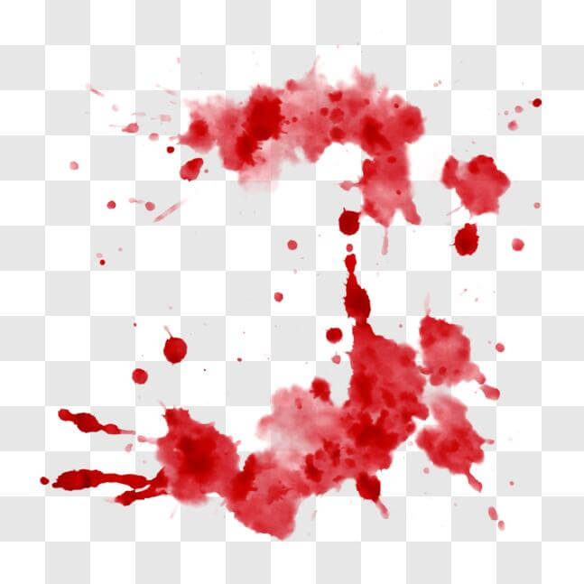 Download Red Paint Splatter with the Letter C PNGs Online - Creative ...