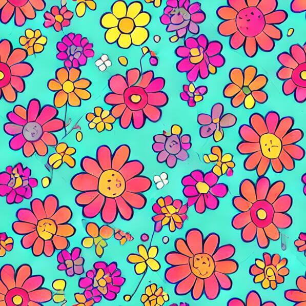 Download Colorful Flower Pattern Wallpaper and Fabric Patterns Online ...