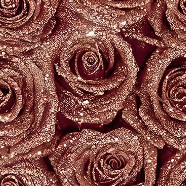 Download Bouquet of Glittering Brown Roses Patterns Online - Creative ...